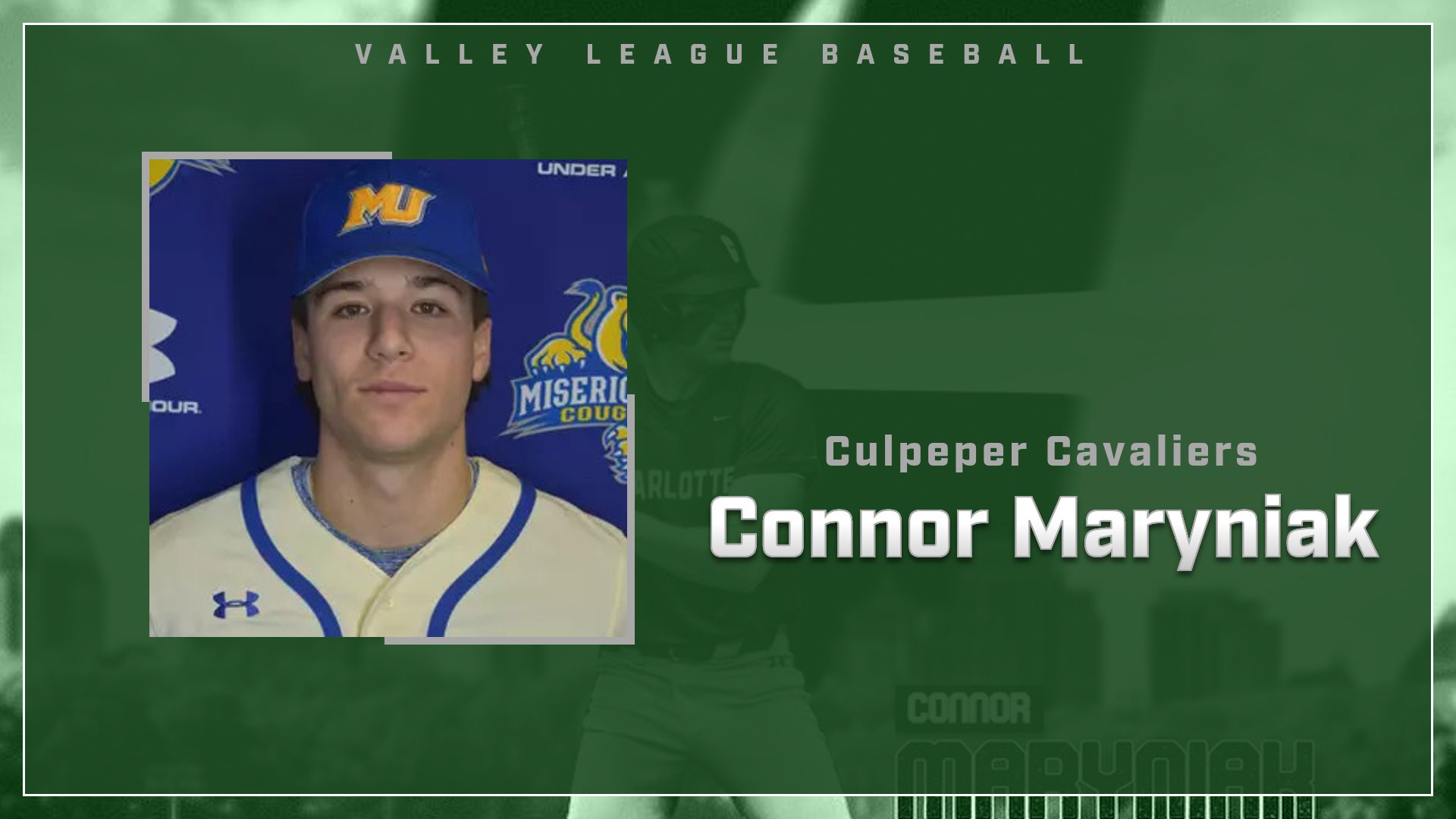Maryniak Enjoying Banner Year On The Diamond - Valley League Baseball