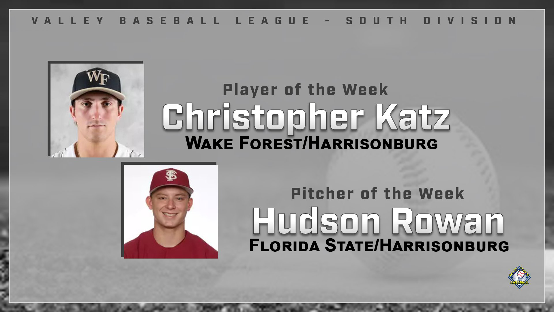 Turks Sweep Player of the Week Awards in South - Valley League Baseball