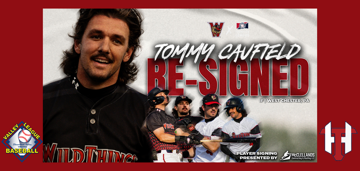 Former Turk Caufield Signed By Wild Things - Valley League Baseball